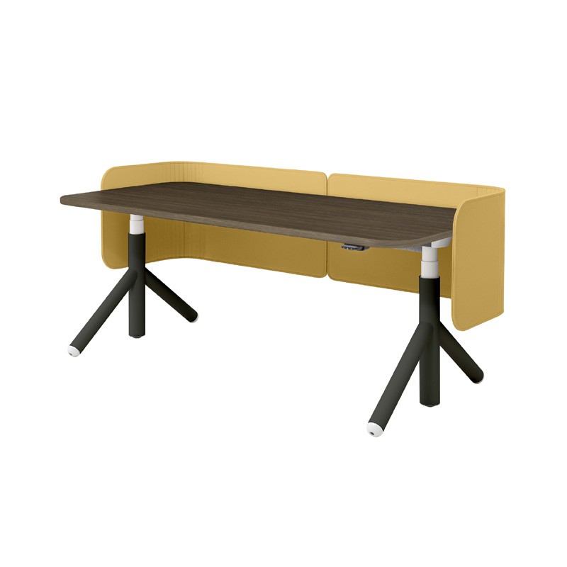 Steelcase โต๊ะปรับระดับไฟฟ้า รุ่น Flex ขนาด W120XD60cm (ราคาไม่รวมฉากกั้น) | Modernform