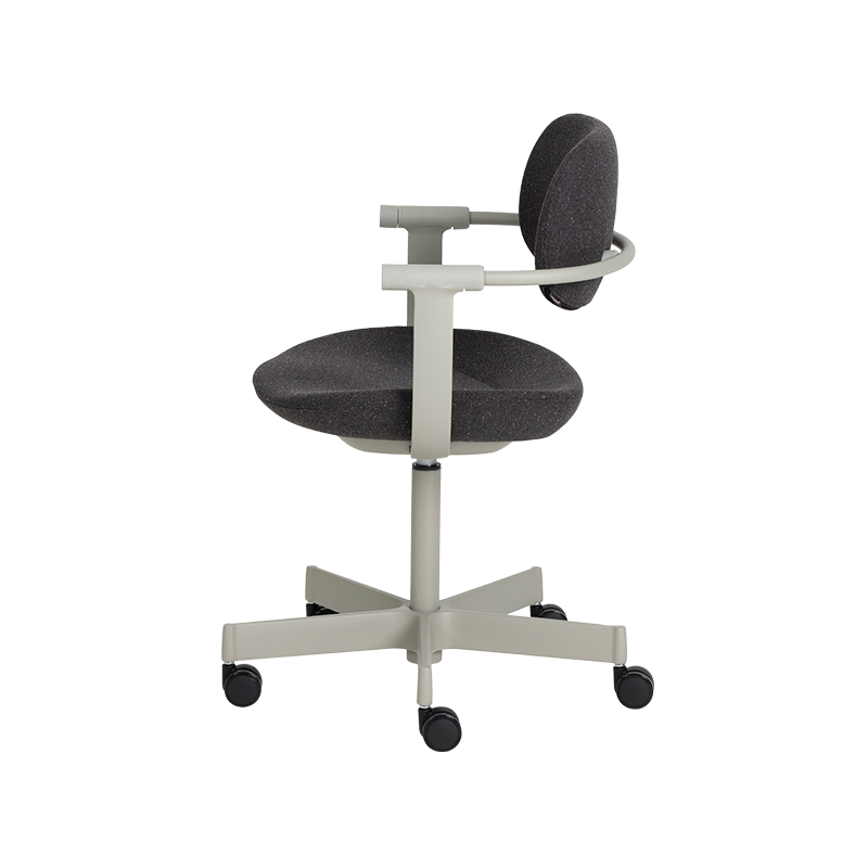 เก้าอี้ แบรนด์ ITOKI จากญี่ปุ่น รุ่น Vertebra03 ขาสีน้ำเงินอมเขียว 5 แฉก ขาสีเทา PALE OLIVE เบาะ ...