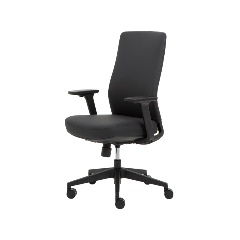 เก้าอี้ผู้บริหาร รุ่น BEASTON พนักกลาง แขนปรับ ขาไนลอน หุ้มหนังเทียม ...