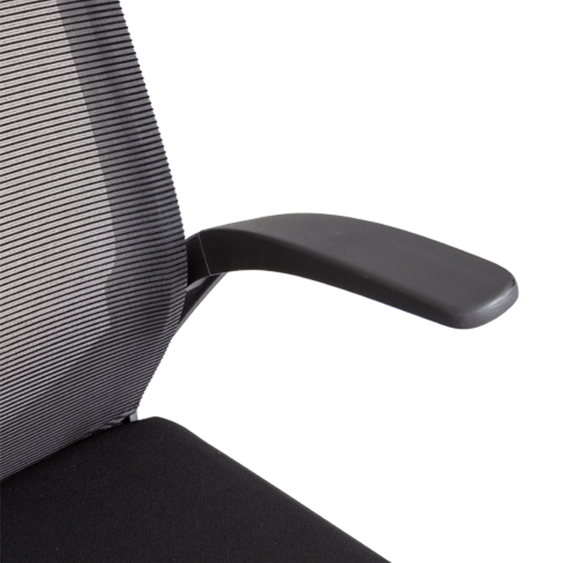 เก้าอี้สำนักงาน รุ่น LAYD พนักพิงกลาง แขนFIX ขาไนลอน พนักพิงหุ้มตาข่าย เบาะนั่งหุ้มผ้า | Modernform