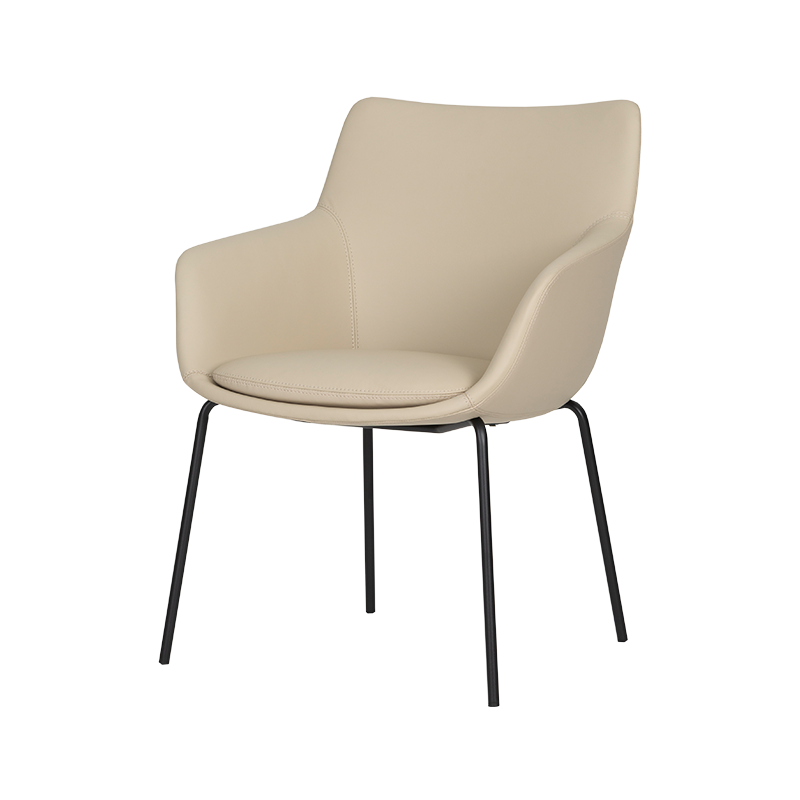 เก้าอี้ รุ่น FLYING-CH02 ขาอลู หุ้มหนังแท้ | Modernform