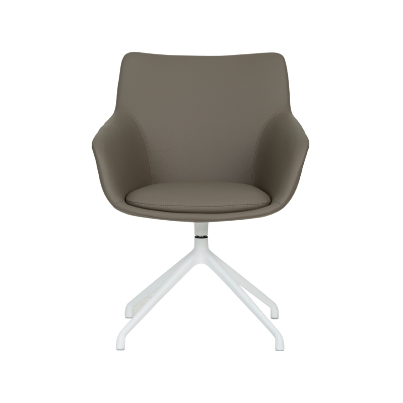 เก้าอี้ รุ่น FLYING-CH01 ขาอลู หุ้มหนังแท้ | Modernform