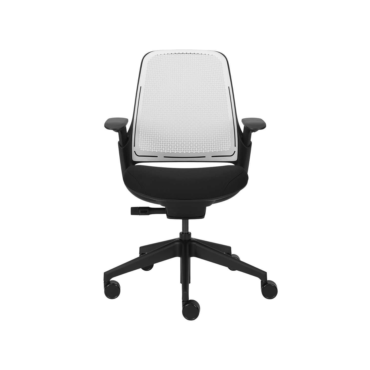 เก้าอี้เพื่อสุขภาพ Steelcase รุ่น Series 1 Air โครงดำ ขาดำ เบาะผ้าสีดำ ...