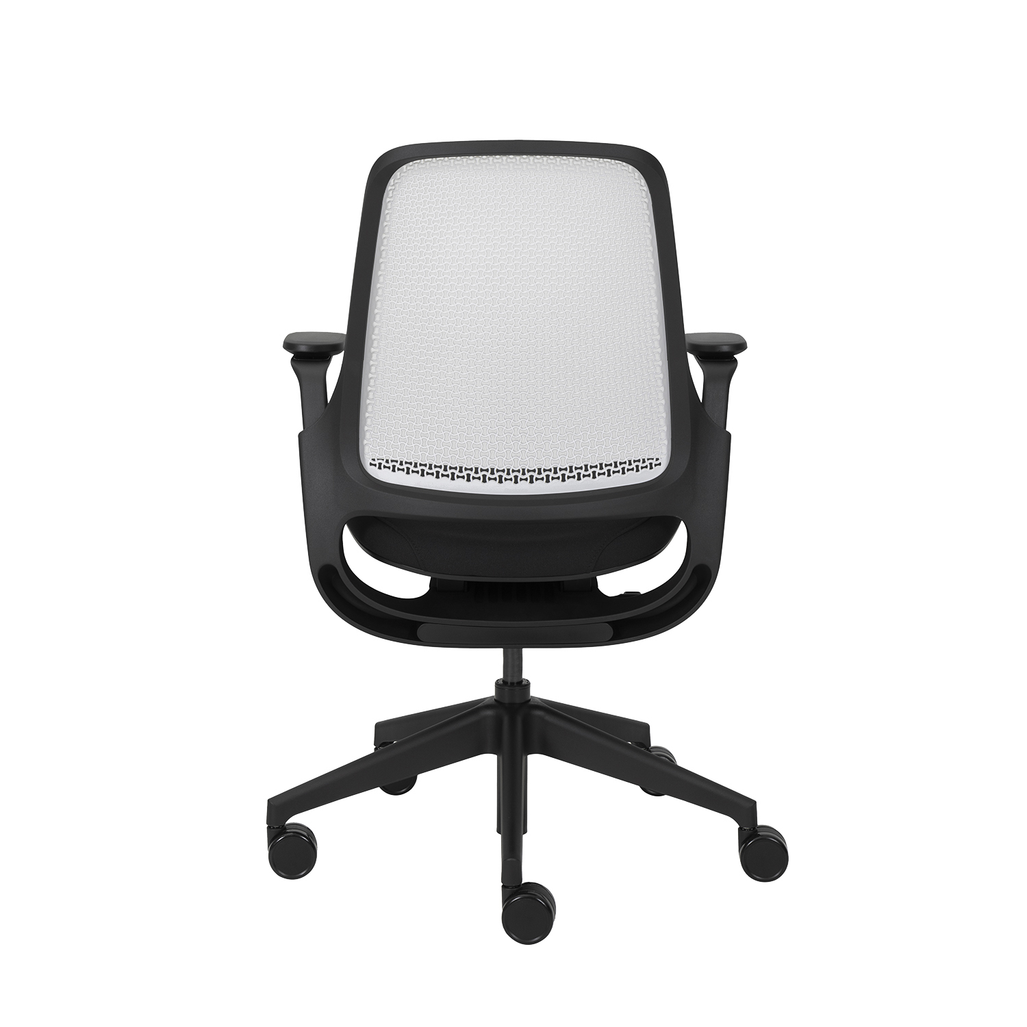 เก้าอี้เพื่อสุขภาพ Steelcase รุ่น Series 1 Air โครงดำ ขาดำ เบาะผ้าสีดำ ...