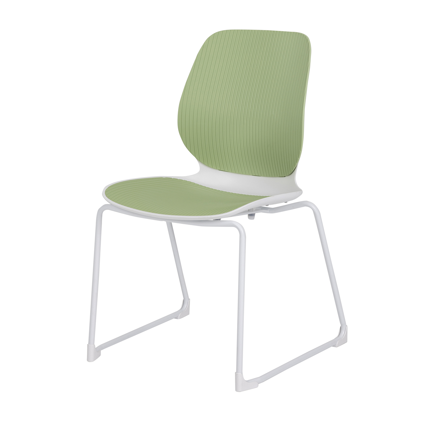 เก้าอี้อเนกประสงค์ รุ่น VINDY เบาะและพนักพิงพลาสติก ขาเหล็กสีขาว ...