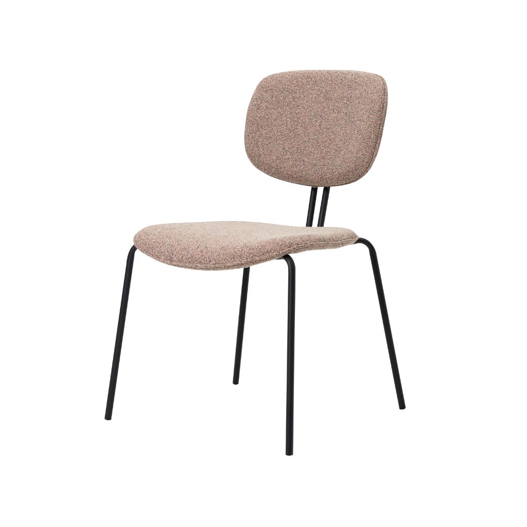 เก้าอี้ ARCHINI รุ่น ET-CH01 ขาเหล็กสีดำ เบาะและพนักพิงหุ้มผ้า | Modernform