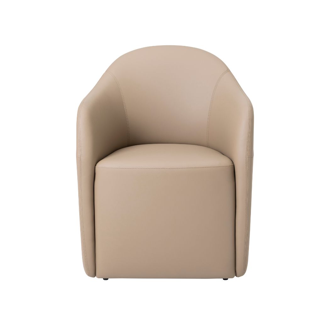 เก้าอี้ ARCHINI รุ่น STALACTITE ขาเหล็ก เบาะและพนักพิงหุ้มหนังเทียม | Modernform