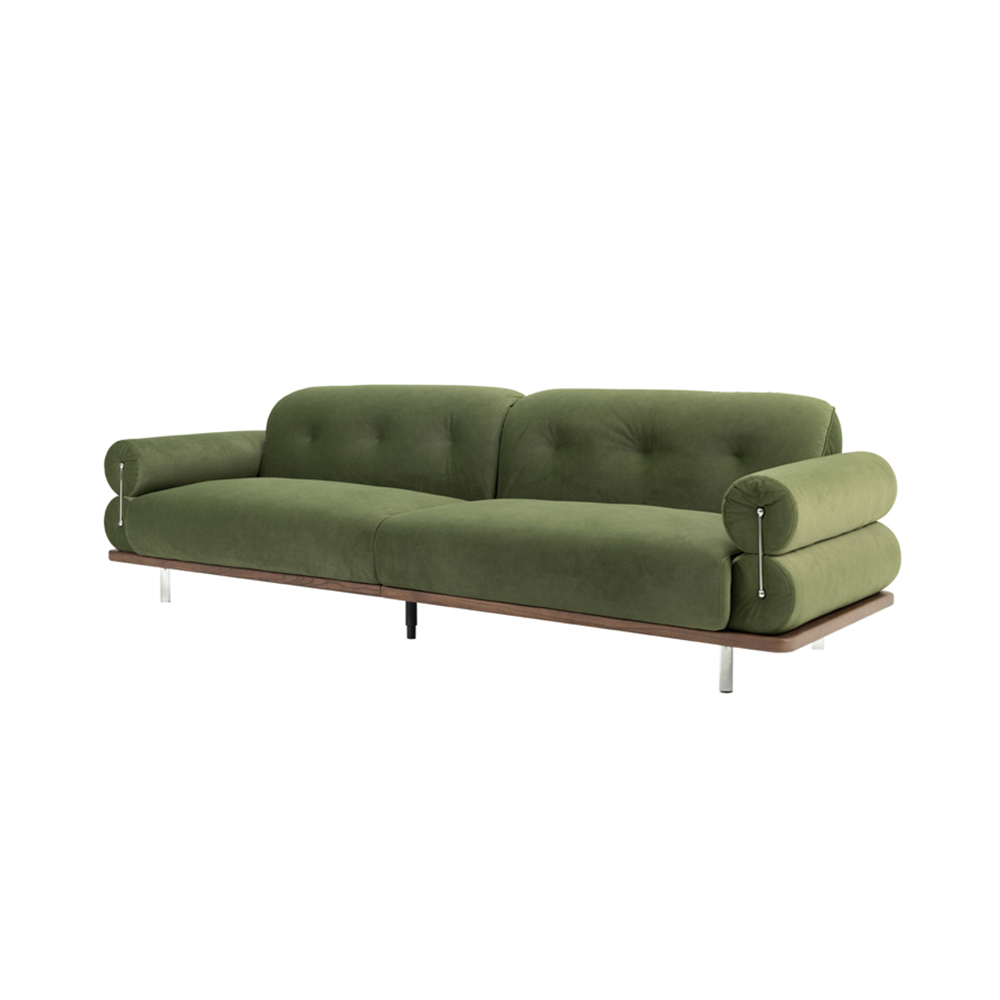 POSEY โซฟา รุ่น WEINER หุ้มผ้าสีเขียว ขนาด W275 x D98 x H79 cm ...